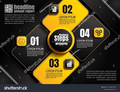 Infographics Design 4 Process Chart Diagram Stock Vector Royalty Free 2195613653 Shutterstock