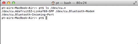 Pairing Adafruit Bluefruit Ez Link Shield Adafruit Learning System