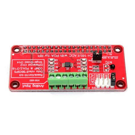 Adc 4ch 16 Bits Con Pga Para Raspberry Pi — Talos Electronics