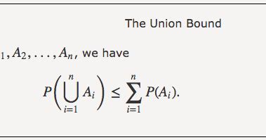りんだろぐ rindalog Probability Bounds The Union Bound
