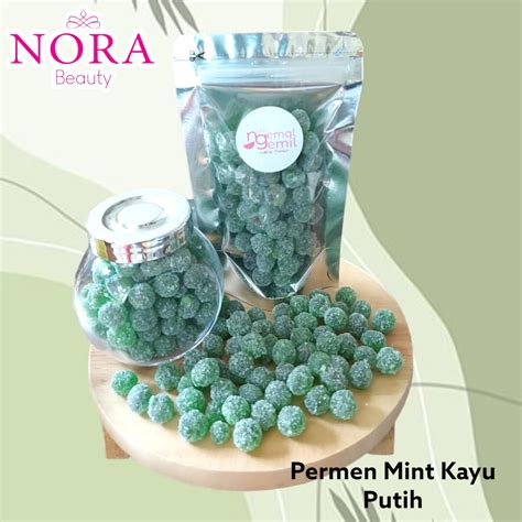 Jual Cemilan Permen Rasa Mint Kayu Putih Tabur Gula Premium Murah