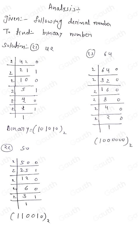 Solved Test Iii Directions Convert The Decimal Numbers Shown
