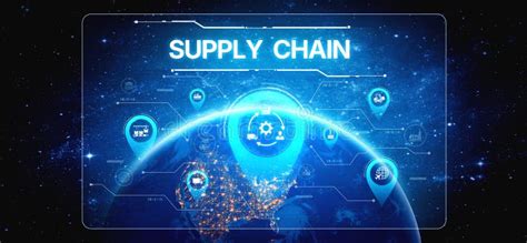 Supply Chain Management Network Visualization Spline Stock Illustration