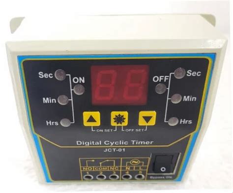 Model Name Number JCT 01 Panel Digital Cyclic Timer For Industrial Voltage 220v Ac At Rs