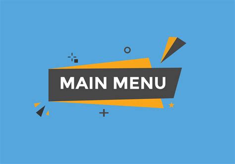 main menu text button web button banner template main menu 8558724
