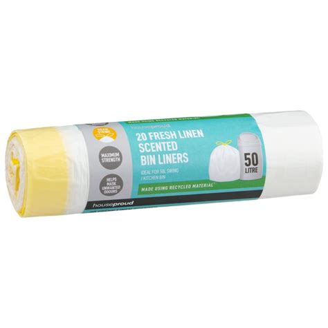 House Proud Fresh Linen Scented Bin Liners 20pk Bandm Stores