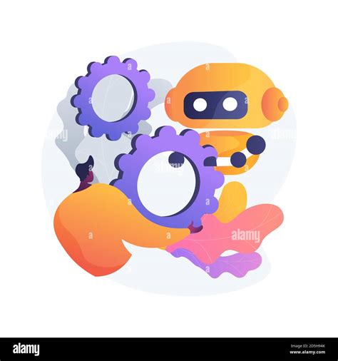 Collaborative Robotics Abstract Concept Vector Illustration Stock Vector Image And Art Alamy