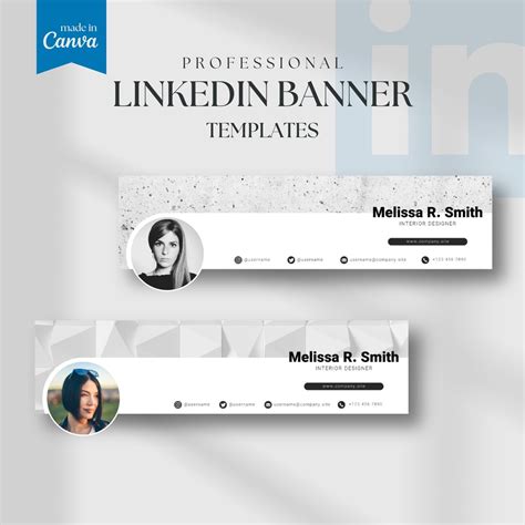 Editable Linkedin Banner Canva Template Linkedin Branding Professional Banner 7 Alternatives
