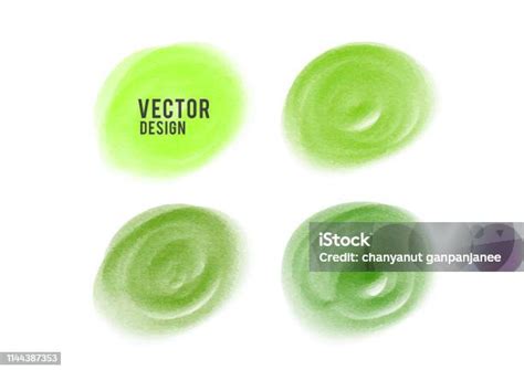 수채화 원 페인트 그런 지 원 아이콘 디자인 손으로 그린 디자인 요소 벡터 브러시 스트로크 판매 배너 그리기에 대한 스톡 벡터 아트 및 기타 이미지 Istock