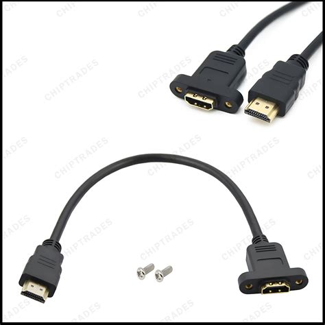 824 Hdmi Male Female With Ear 30 Cm Chiptrades