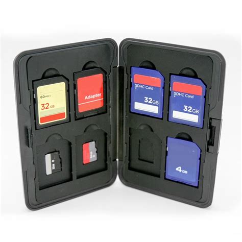 Portable Micro SD SDXC Memory Cards Case Storage Holder Protector