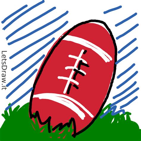 American Football Drawing