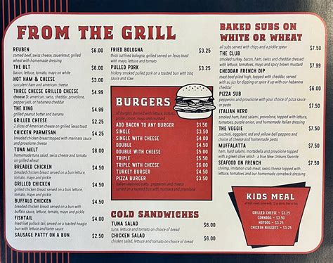 Menu At Neaders Diner Restaurant Marietta