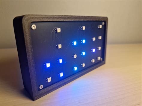 Binary Clock Fullcolour Ws2812 Wendlersclock Etsy