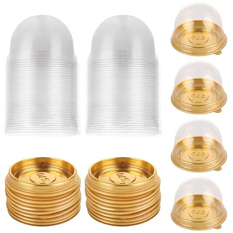 Rhblme Mini Bundt Cake Containers 300 Pack Clear Plastic