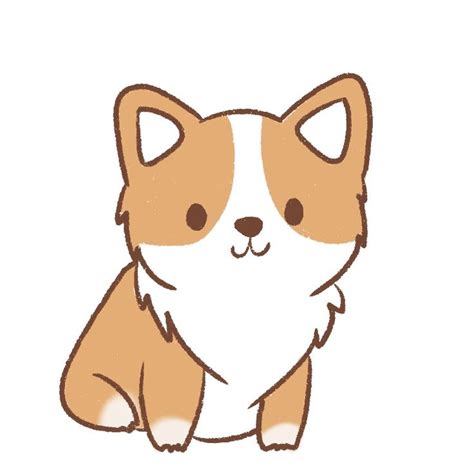 Cute Corgi Drawing