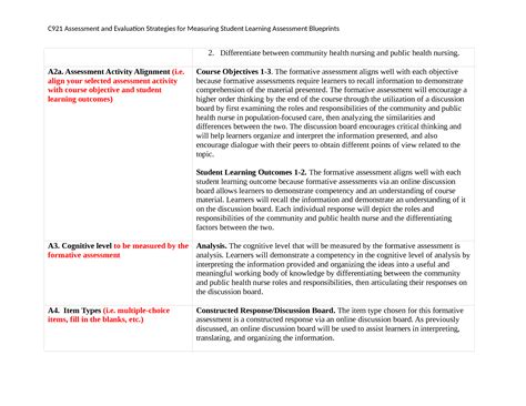 Solution Western Governors University Msn Ed C921 Assessment And Evaluation Strategies For