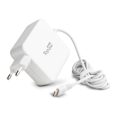 TopON Блок питания для ноутбука ASUS, 65 Вт, USB тип C (штекер), 1.8 м ...