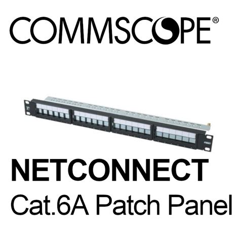 Commscope Cat 6a Shielded Patch Panel 24 Port
