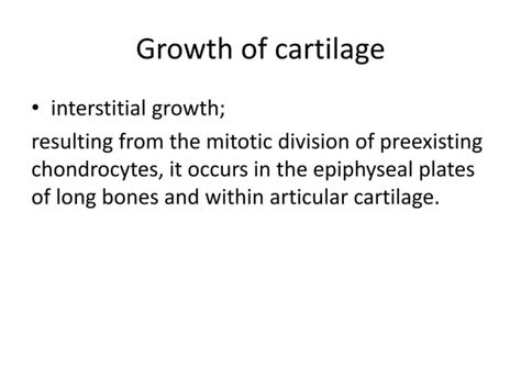 Histology Lecture Cartilage Tissue Pptx