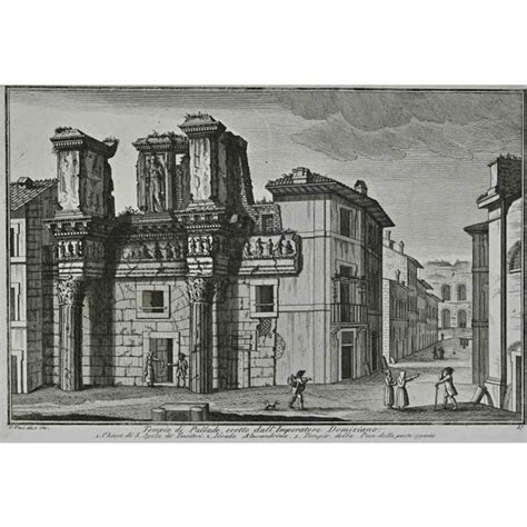 After Giuseppe Vasi Temple Of Pallas Etching 18th Century Chairish