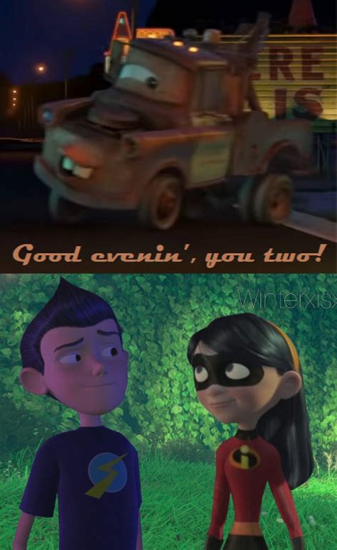 Mater Approves Of Wilbur And Violet By Ehrisbrudt On Deviantart