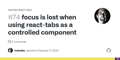 focus is lost when using react tabs as a controlled component · issue