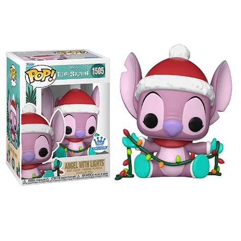 Funko Pop Disney Lilo And Stitch Natal Angel With Lights 1505 Exclusivo
