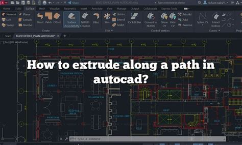 How To Extrude Along A Path In Autocad Caddikt