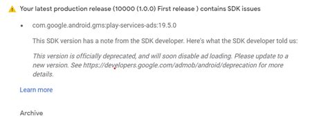 Google Mobile Ads Sdk Version Update Please GDevelop General