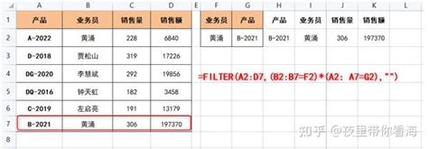 Excel查找和引用函数“filter”基本用法 知乎