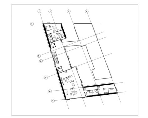Irregular Shape Multistoried House Design Layout Plan Dwg 4