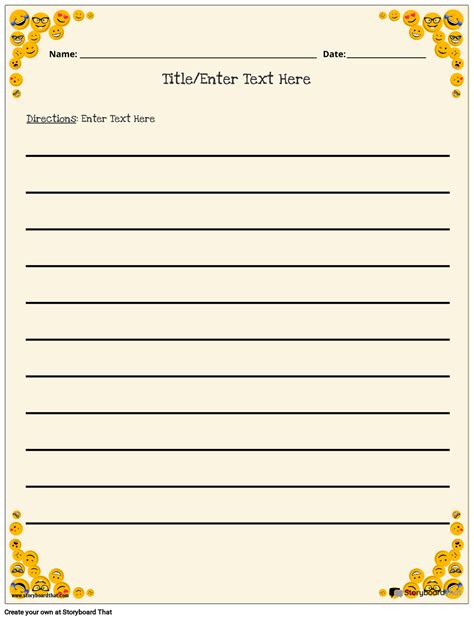 Gratis Poesi Arbetsblad Storyboard That Mallar