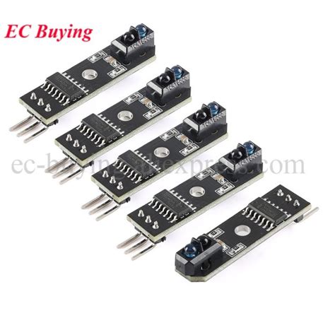5 1pcs tcrt5000 3pin tracking module ir infrared line reflection track