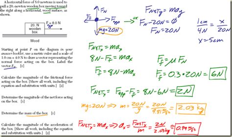 friction problem solving regents physics
