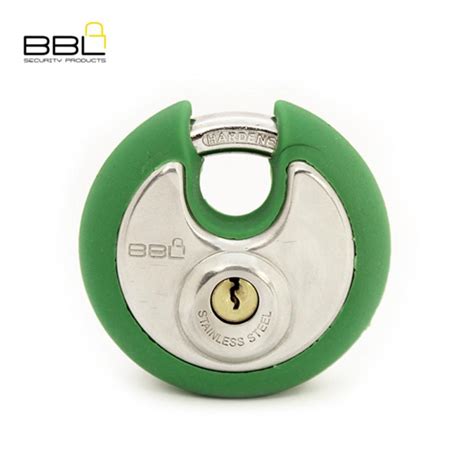 Padlock Discus Green 70mm Bbl Do It Yourself Hardware