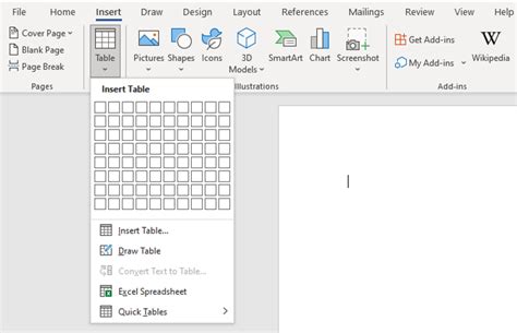 How To Use The Draw Table Feature In Microsoft Word