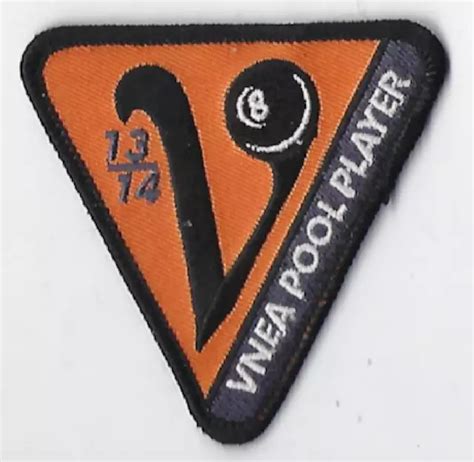 New Vintage 13 14 Vnea Pool Player Patch Valley National 8 Ball League