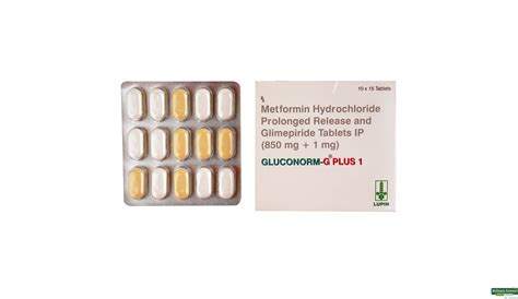 Buy Gluconorm G Plus 1mg 15 Tablets Online At Best Prices Wellness
