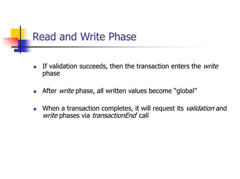Ppt Optimistic Methods For Concurrency Control Powerpoint