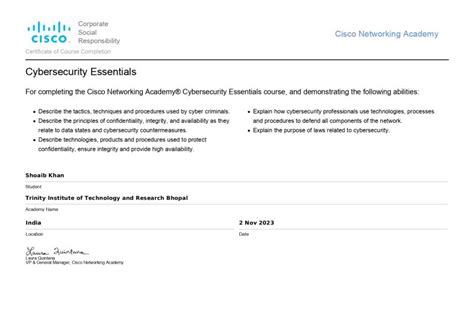 Shoaib Khan On Linkedin Cybersecurity Cybersecurityessentials Cisco Cisconetworkingacademy