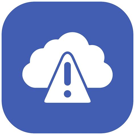 Premium Vector Cloud Alert Vector Illustration Style
