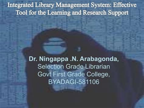 Integrated Library Management System Pptx Databases Computer Software And Applications