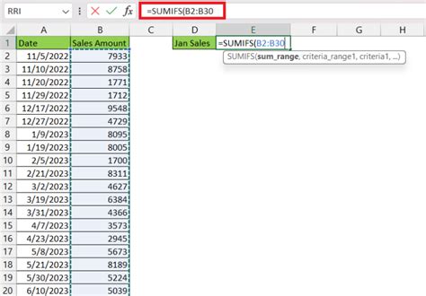 Harnessing The Power Of Excel SUMIFS With Date Range Useful Examples MyExcelOnline