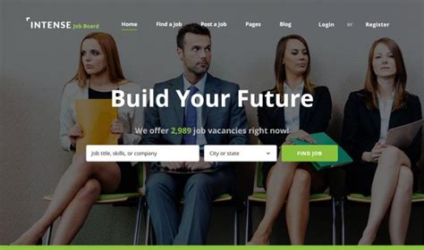 精品招聘求职平台网站模板 Html 模板王