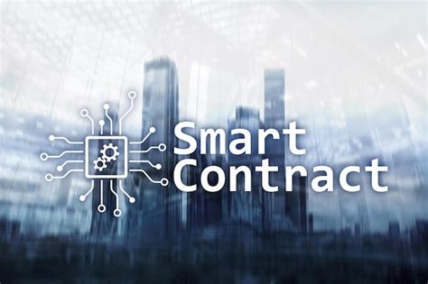 Premium Photo Smart Contract Blockchain Technology In Business Finance Hi Tech Concept