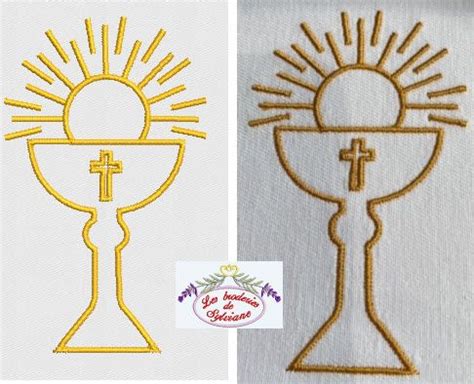 Calices Et Croix Les Broderies De Sylviane