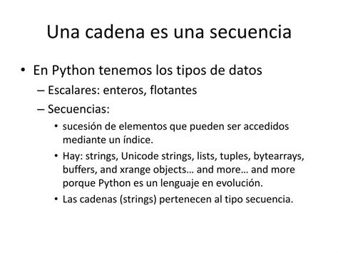 Pdf Secuencias En Python Dcubaar · Una Cadena Es Una Secuencia