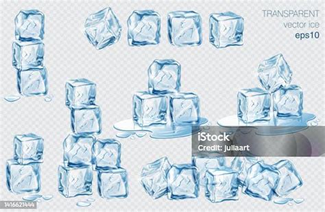파란색 얼음 조각 세트 사실적인 투명 격리 벡터 일러스트 레이 션 각얼음에 대한 스톡 벡터 아트 및 기타 이미지 각얼음 얼음 벡터 Istock