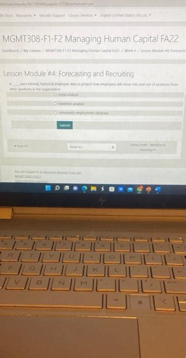 Solved Lesson Module 4 Forecasting And Recruiting